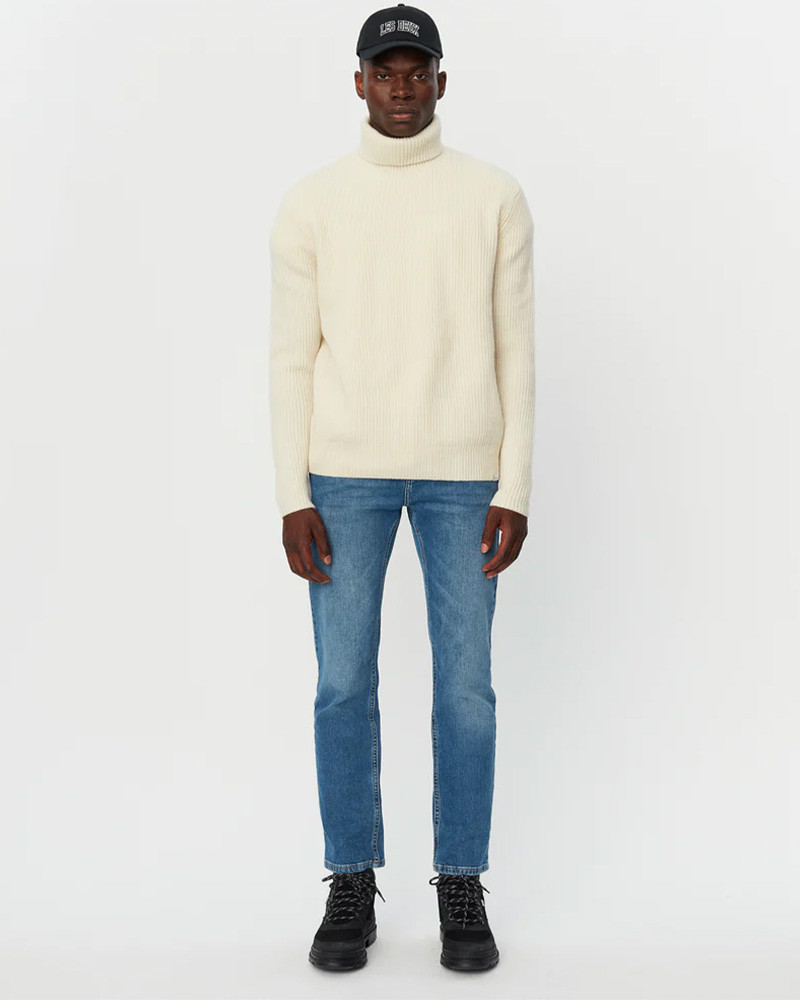 Pull-over col roulé Eddie Wool Rib Rollneck Knit - Les Deux