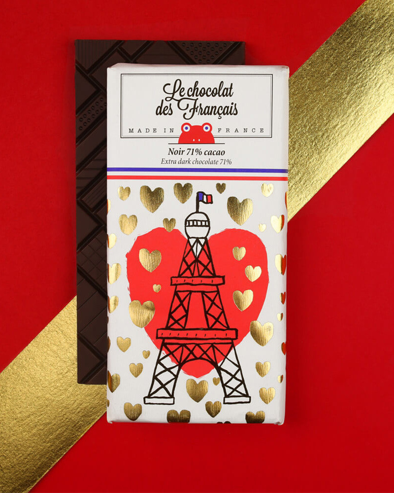 Tablette de chocolat 80g Bio noir - Le chocolat des Français