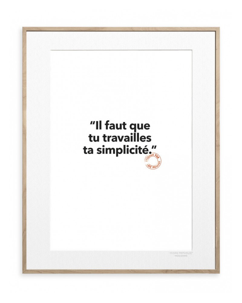 Affiche Loïc Prigent Il Faut Que Tu Travailles - Image Republic