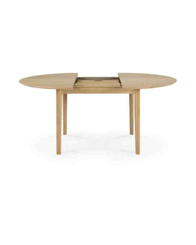 Table à rallonge ronde Bok en chêne massif - Ethnicraft I Trentotto