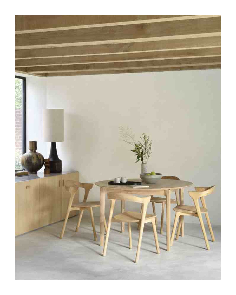 Table à rallonge ronde Bok en chêne massif - Ethnicraft I Trentotto